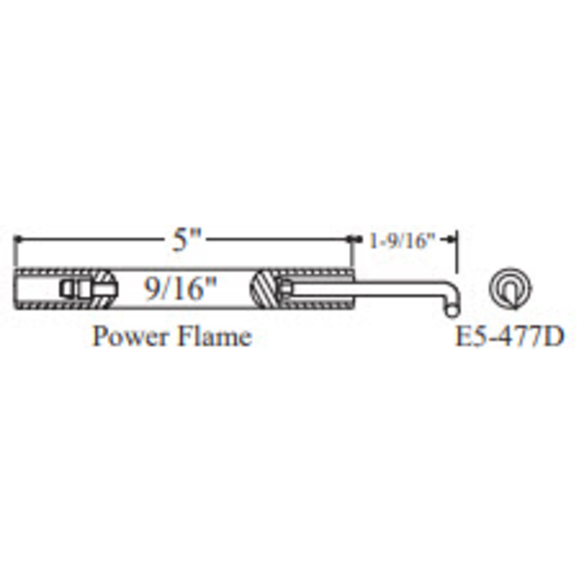 E5-477D-2PK - Westwood - 477D, Power Flame Electrode 2pk – E.S. Gallagher