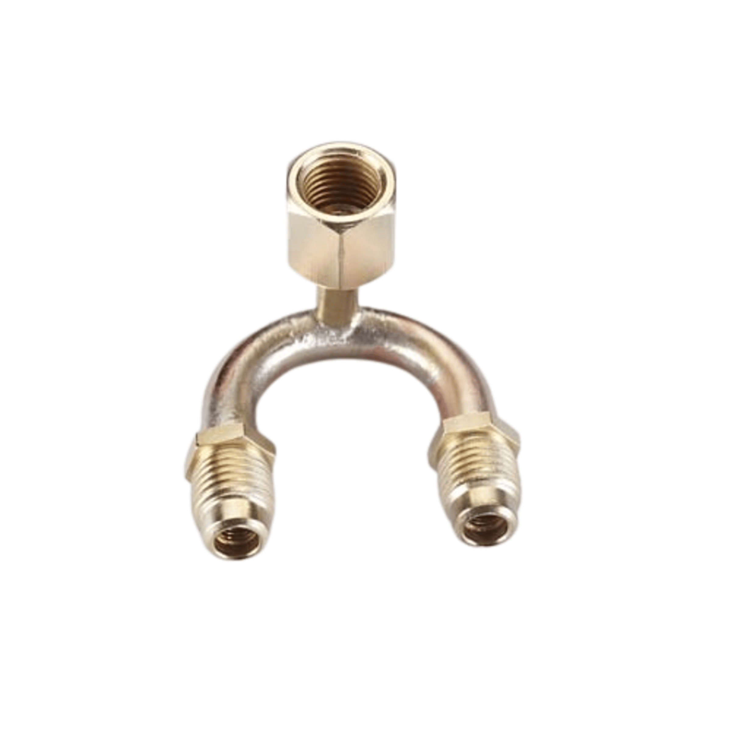 CD9640 - C&D - two 1/4" m. flare access fittings on ends of u-shaped c ...