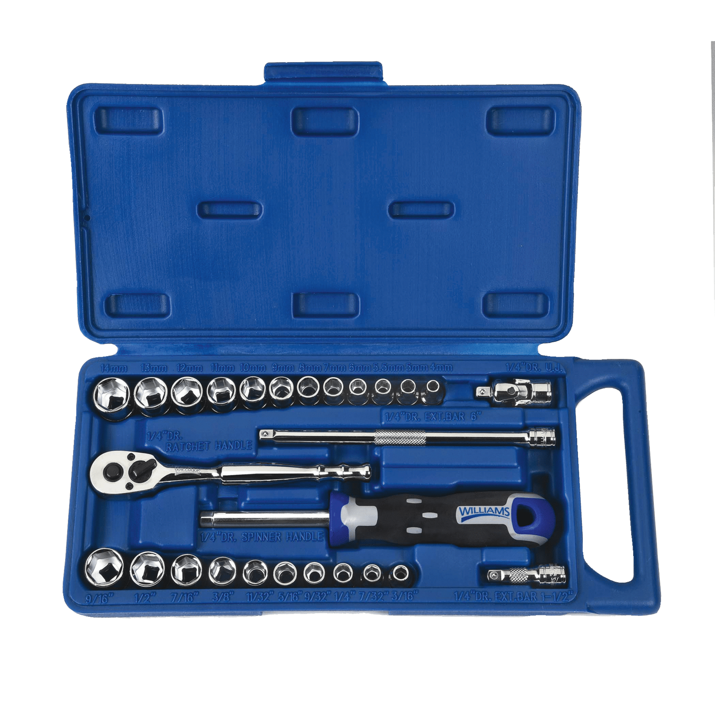 JHW50661B - Williams - 27pc 1/4" Drive Socket and Drive Tool Set, SAE ...