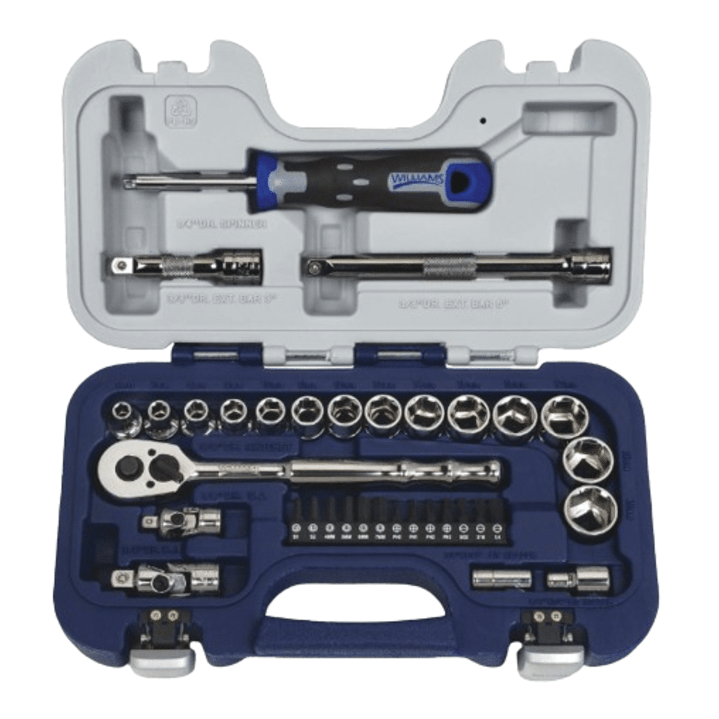JHW50613B - Williams - Basic Tool Set with 1/4" Hex Screwdriver Bits 6 ...