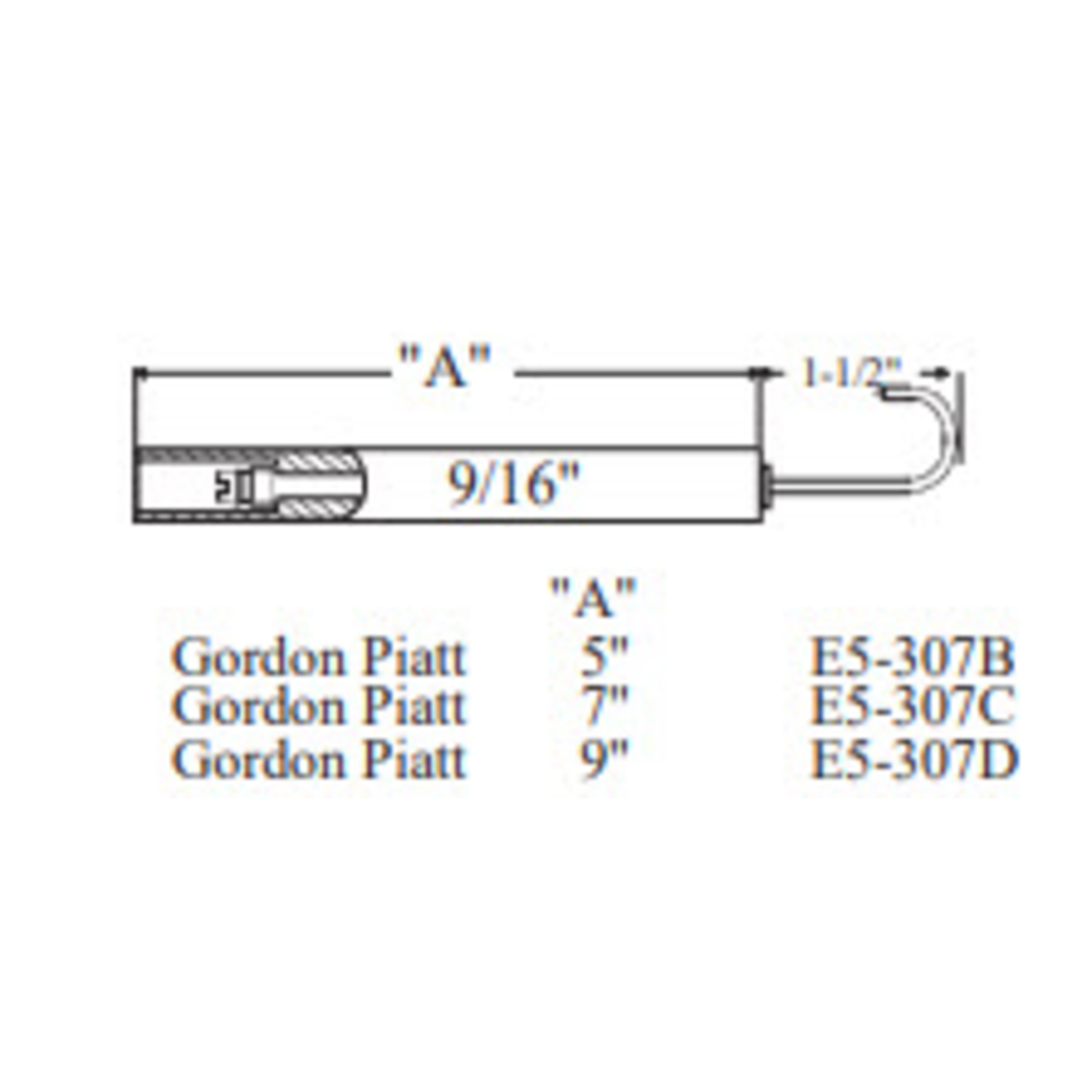 E5-307C-2PK - Westwood - 307C, Gordon Piatt Electrode 2pk – E.S. Gallagher