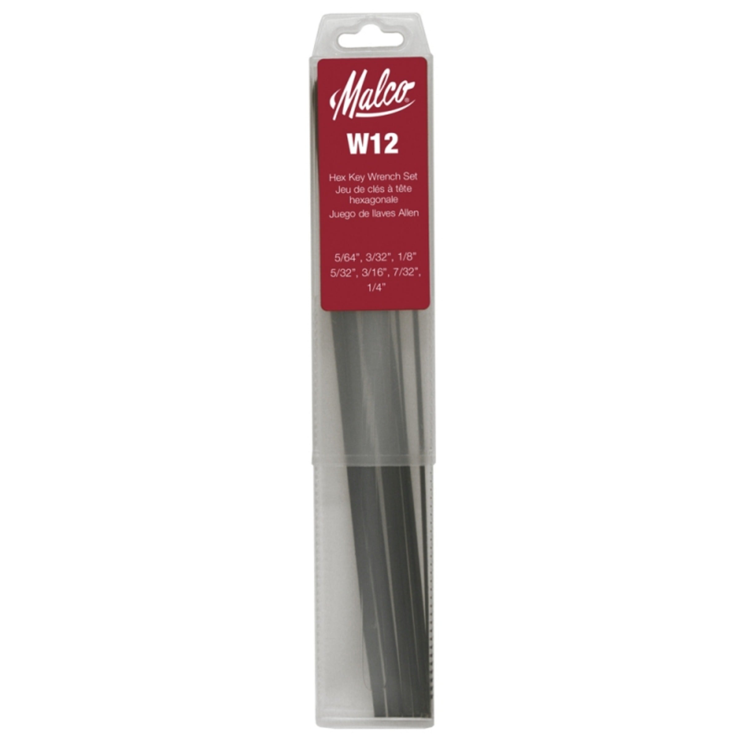 W12 - Malco - HEX KEY, "L", 12", 7-PIECE SET (1EA) – E.S. Gallagher