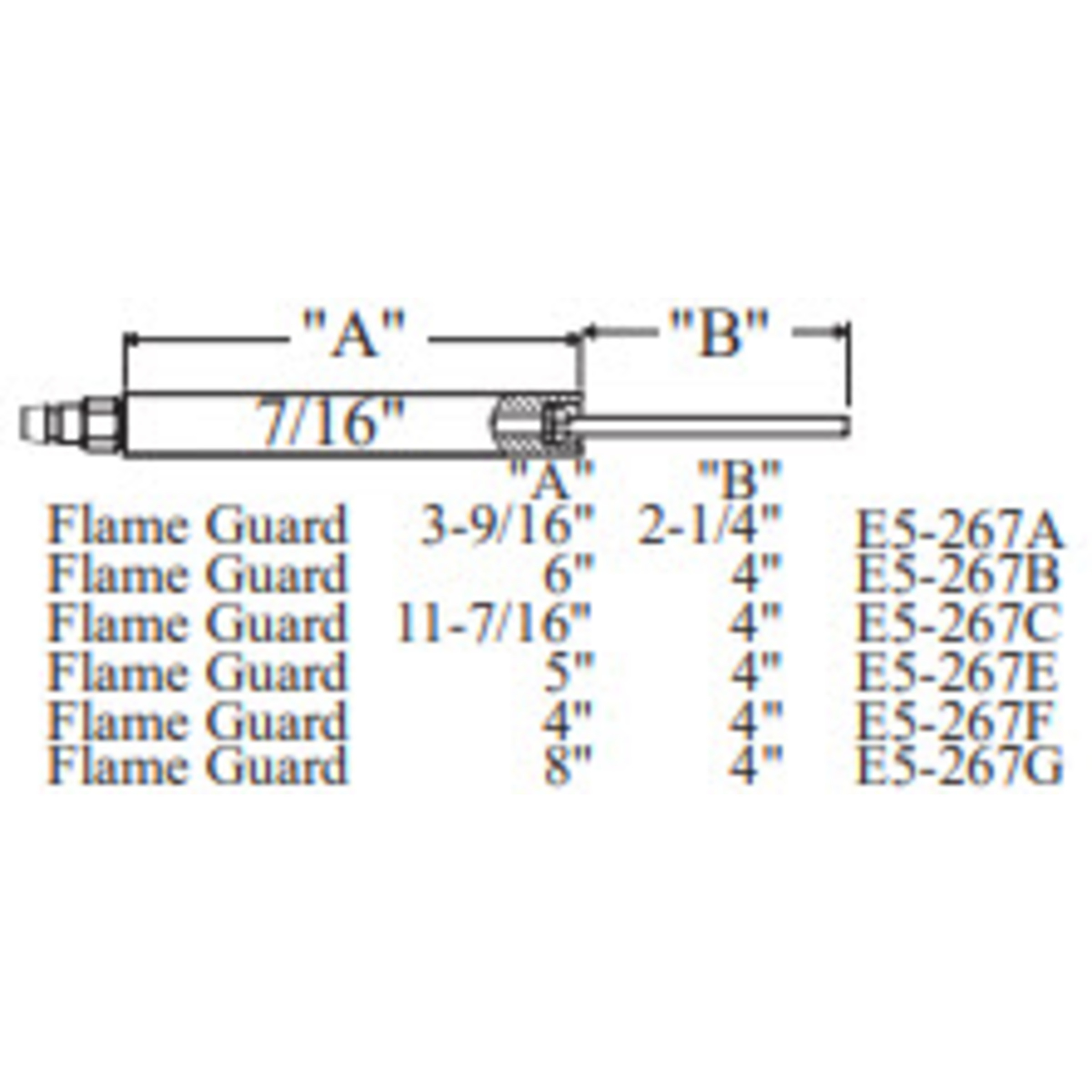 E5-267E-2PK - Westwood - 267E, Flame Guard Electrode 2pk – E.S. Gallagher